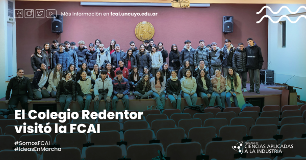 El colegio redentor visitó la FCAI - Facultad de Ciencias Aplicadas a ...