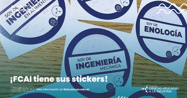 ¡FCAI TIENE SUS STICKERS! - Facultad de Ciencias Aplicadas a la Industria