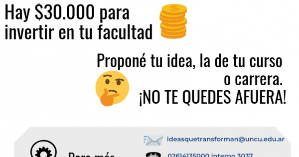 Programa Ideas que Transforman - 6 de junio en la FCAI - Facultad de ...