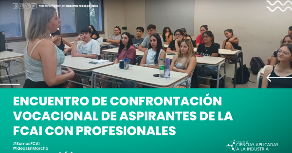 Encuentro de confrontación vocacional de aspirantes de la fcai con ...